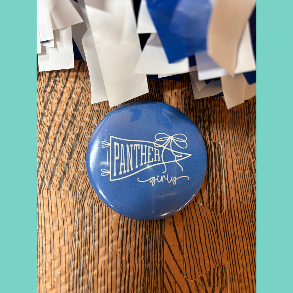 Panther Girly Spirit Button – BleacherBLING